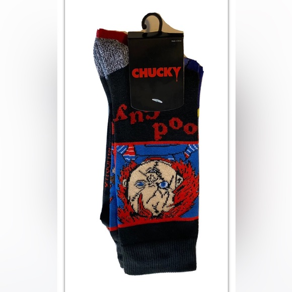 Bioworld | Underwear & Socks | Chucky Crew Socks 2 Pair Mens 82 Black ...